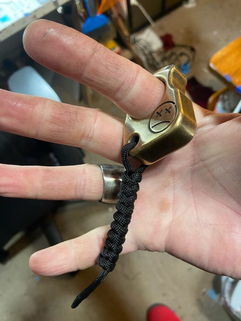 Soco Inglês de 1 dedo – Soqueira Tática em Liga de Cobre e Zinco ...